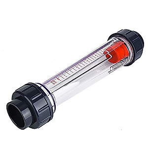 LZS-40 ABS Plastic Tube Type Liquid Flowmeter Meter 0.6-6m3/H