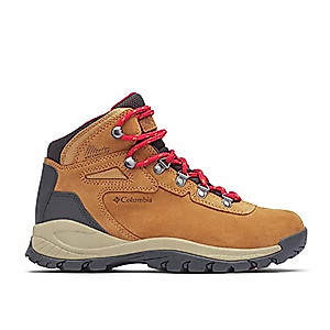 Columbia Women's Newton Ridge Plus Waterproof Amped, Elk/Mountain Red, 9