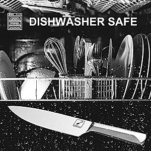 Knife Set, imarku 16 PCS High Carbon Japanese Stainless Steel Knife Sets for Kitchen with Block, Ultra Sharp Kitchen Knife Set with Sharpener Chef Knife Set, Dishwasher Safe