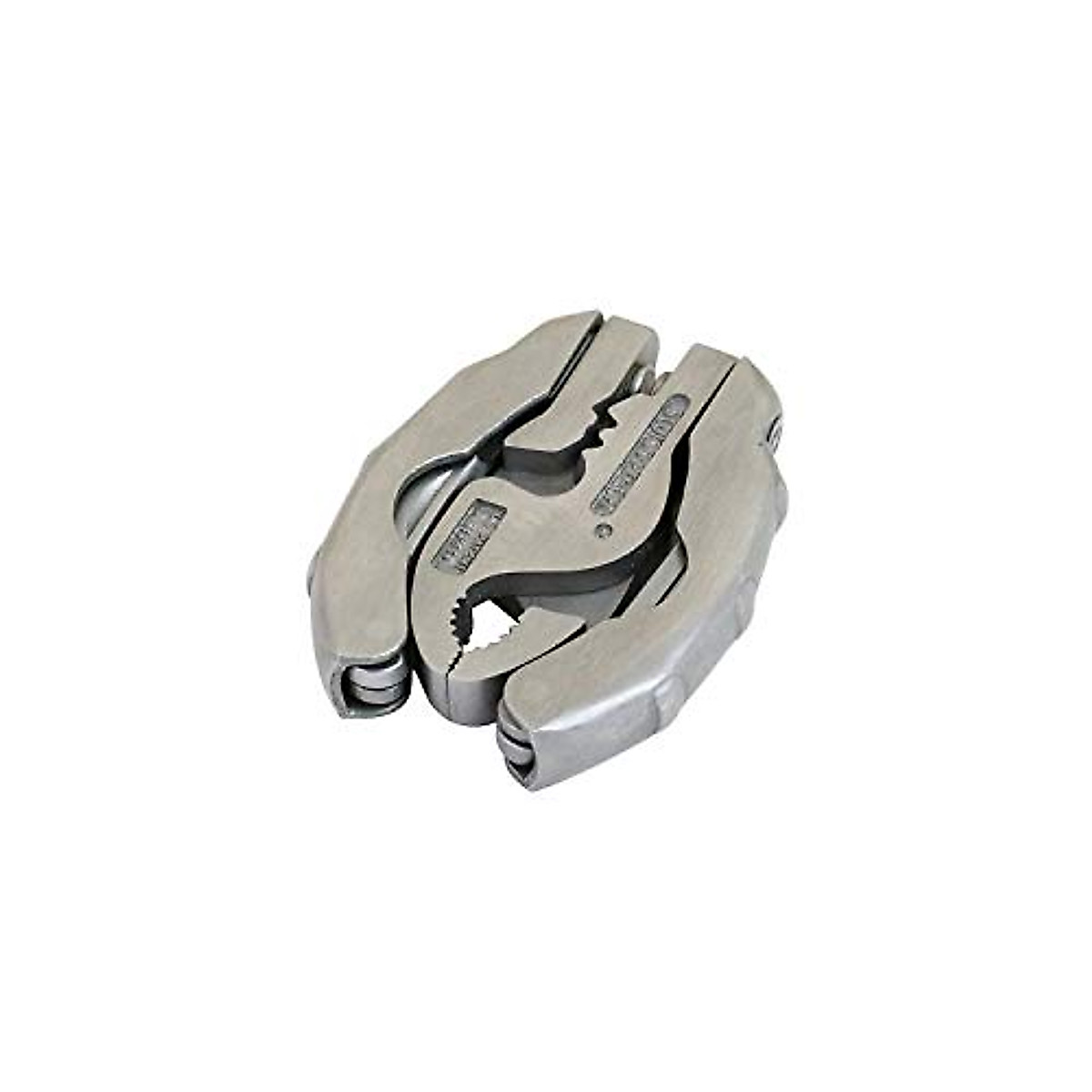 SWISS+TECH ST50016 Polished Stainless Steel 9-in-1 Micro Pocket Multitool with Screwdrivers, Pliers (Single Pack)