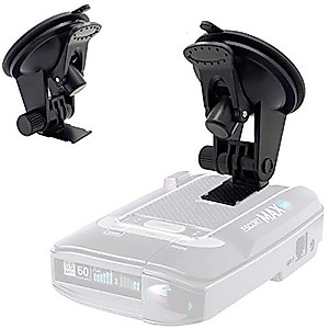 Super Suction Windshield Suction Cup Mount for Escort MAX MAX2 2 / 2015-2019 MAX360 Radar Detector w/Slide in Plate Connection (NOT for Radar That use Magnetic Cradle, Metal Slide in Plate Slot only)