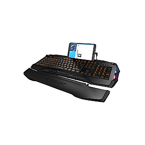 ROCCAT Skeltr - Smart Communication RGB Gaming Keyboard with Universal Device Docking Slot, Black