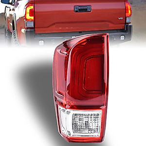 Nakuuly Tail Light Rear Lamp Compatible With 2016-2022 Toyota Tacoma Left Driver Side Taillight Brake Signal Assembly with Bulb # ‎81560-04170