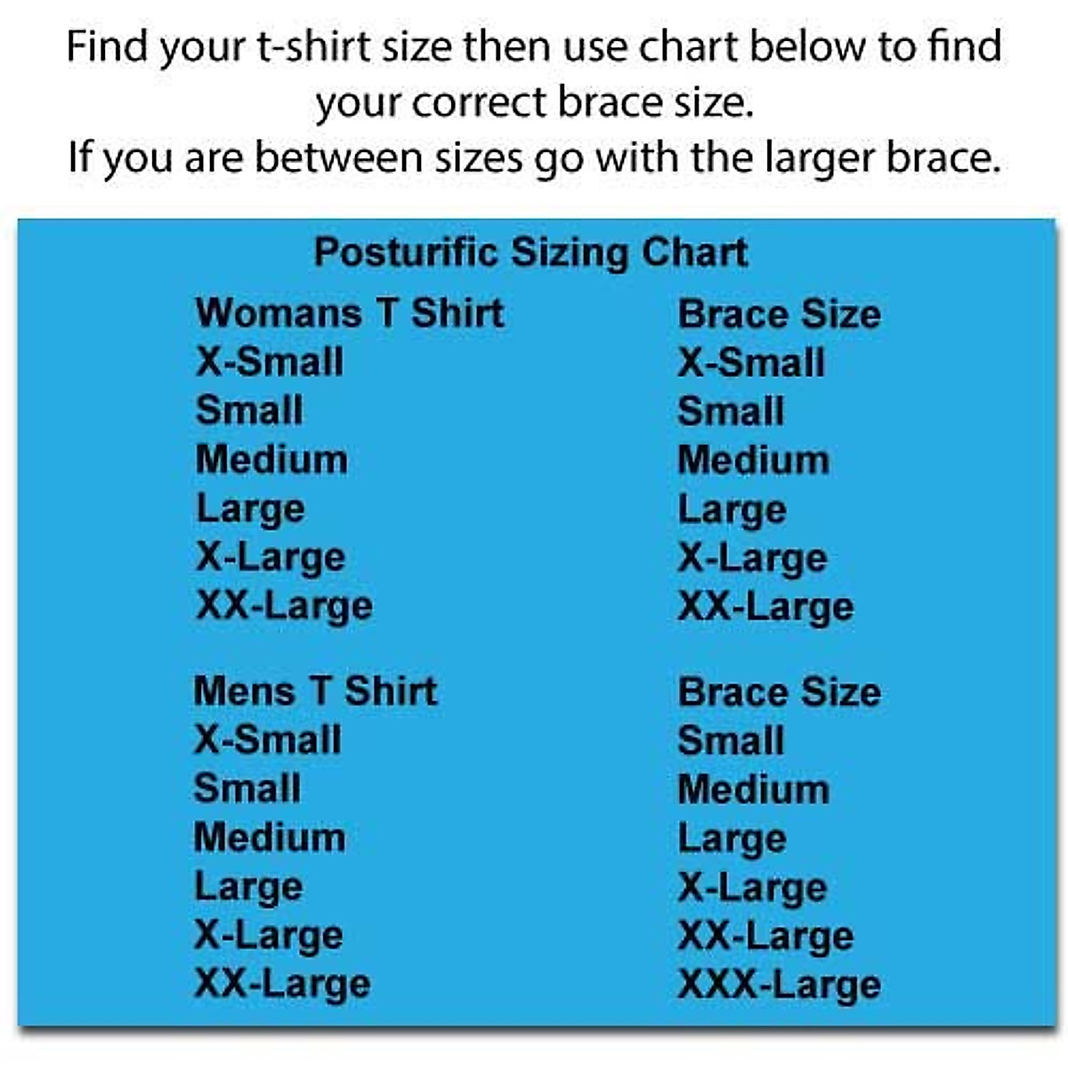 BLUE POSTURE BRACE SHOULDER SUPPORT POSTURE CORRECTOR Made in USA - THE 2 IN 1 POSTURIFIC BRACE - Designed by a Chiropractor - Available Sizes (Small)