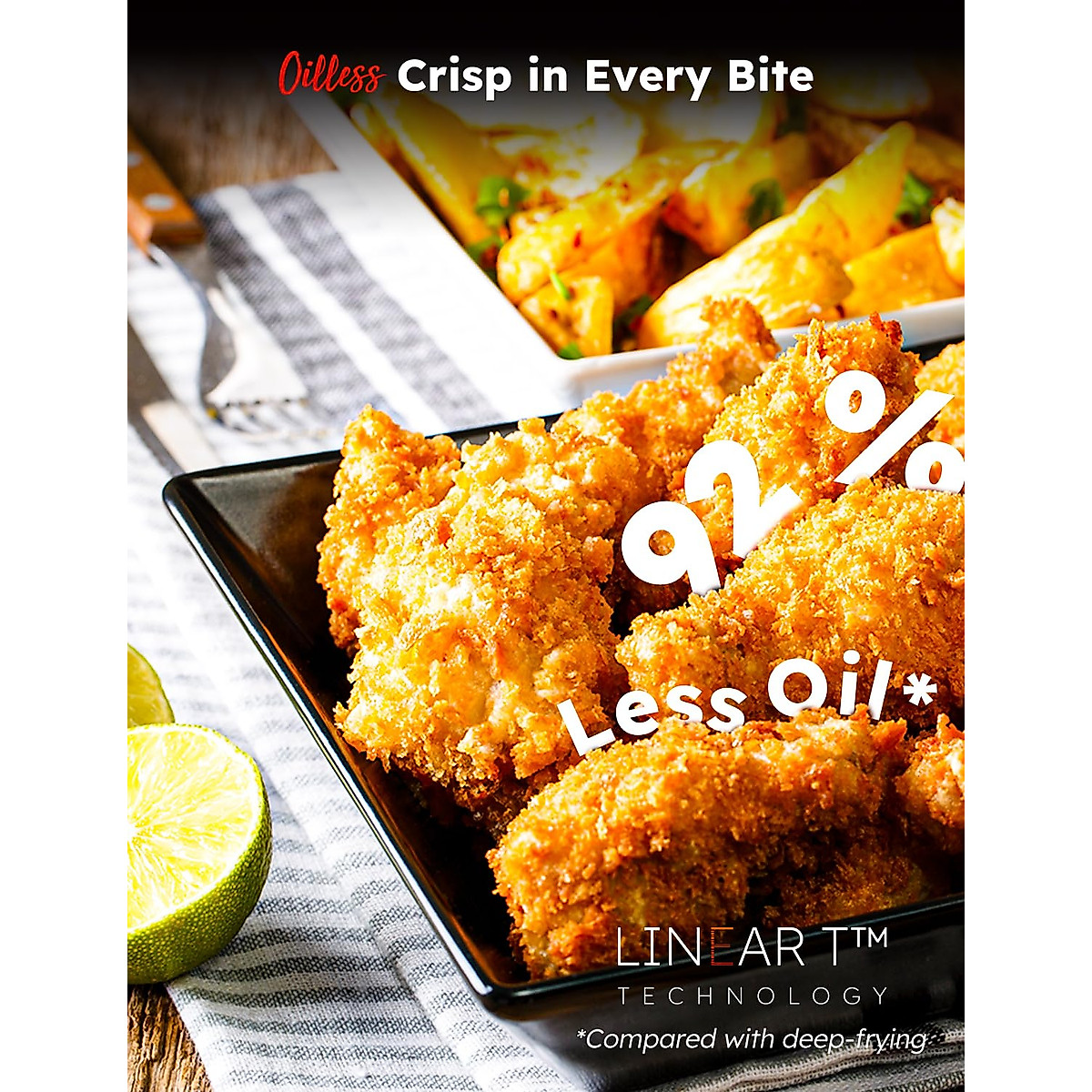 Nuwave X Chef Todd English Air Fryer Oven Combo, Plug-In Grill w/Sheath Heaters, Authentic Char Flavor, 2024 New Convection System, 2X More Even, 100 Presets, Smarter Probe, 50-550°F, Stainless Steel