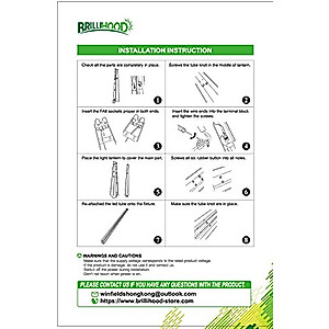 BRILLIHOOD 2-Pack 8FT LED Shop Light, 80W (190W Equiv.), 8000LM LED Garage Light, 6000K (Cool White), T8/T12 Fluorescent Light Fixture for Warehouse, Supermarket, Workshop Office