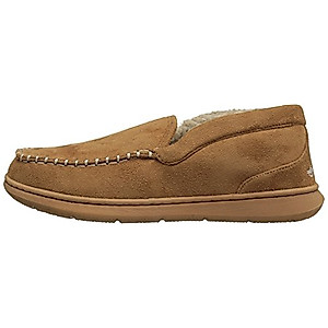 Dockers Men's Craig Ultra-Light Mid Moccasin Premium Slippers, Beige, 12 M US