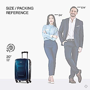 Samsonite Winfield 2 Hardside Luggage with Spinner Wheels, Carry-On 20-Inch, Deep Blue