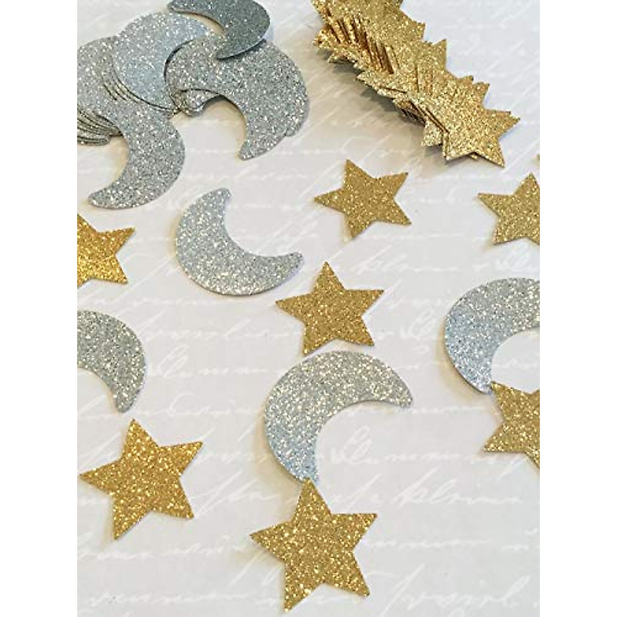 Gold Silver Twinkle Twinkle Little Star Birthday /Baby Shower Decorations Moon and Star Garland Decorations Outer Space Birthday Party Decorations Honey Moon Wedding Engagement