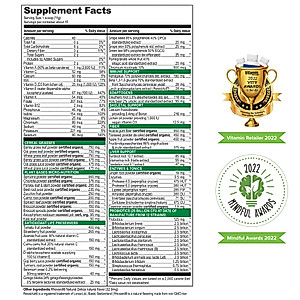 Vibrant Health, Green Vibrance, Vegan Superfood Powder, 15 Servings (FFP)