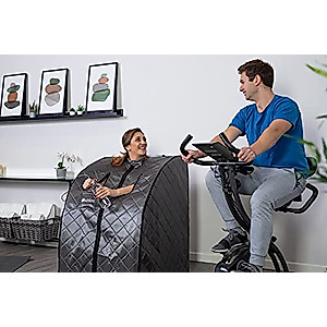 Heatwave Rejuvenator Portable Personal Sauna with FAR Infrared Carbon Panels, Heated Floor Pad, Canvas Chair