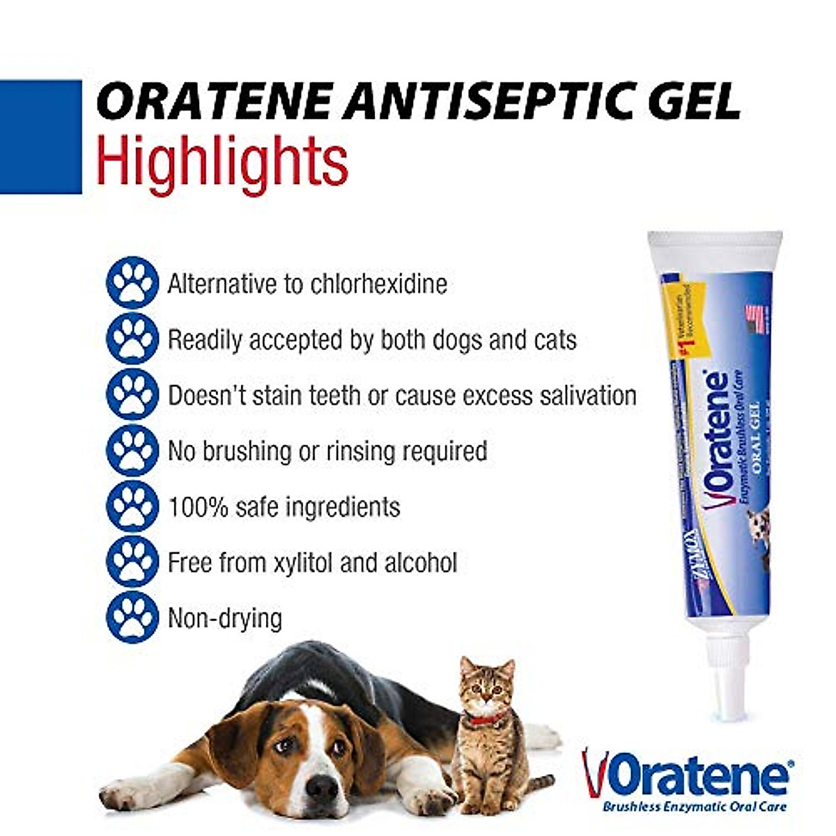 Pet King Brands ZYMOX Oratene Brushless Oral Gel for Dogs and Cats, 1oz