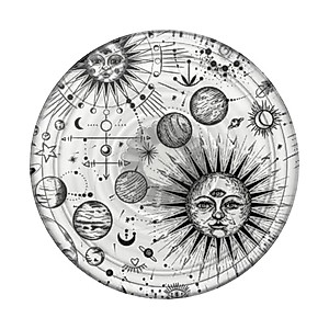 PopSockets Plant-Based Phone Grip with Expanding Kickstand, Eco-Friendly PopSockets for Phone - Translucent Cosmic Sun