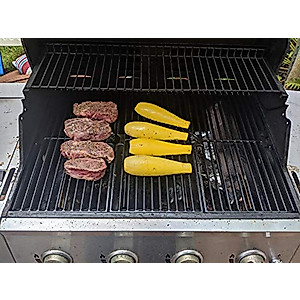 Zljiont Repair Parts Porcelain Steel Heat Plate, Heat Tent, Burner Cover, Heat Shield 105-13003 Replacement for Dyna-Glow 5 Burner DGE 530/486 Series DGB390SNP-D, DGB390GNP-D Gas Grill Models