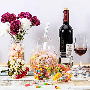 Shappy 4 Pieces Multi-purpose Kitchen Scoops Ice Scoop Bath Scoops, Food Candy Sugar Scoop for Kitchen Bar Party Wedding (7.5 Inch Long)