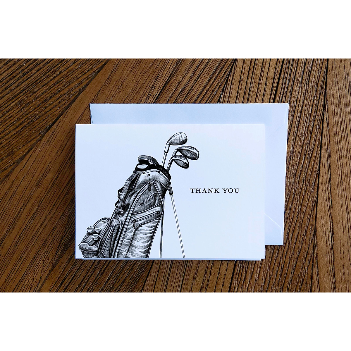 Golf Thank You Cards - Stationary Set - 24 Cards with Envelopes - Gifts for Golfers (Thank You Version)