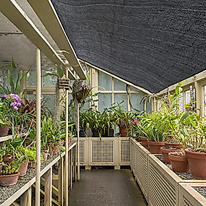 40% Garden Shade Cloth, 12x12FT HDPE Mesh Tarp with Upgraded Grommets, UV-Resistant Outdoor Sun Shades for Greenhouse, Garden, Patio Plants, Pergola