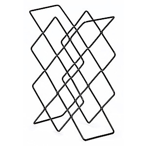 Mango Steam 10 Bottle Countertop Wine Rack (Black)