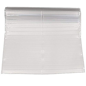 RESILIA - Clear Vinyl, Plastic Floor Runner/Protector for Hard Floors - Decorative, Dual Pad Pattern, (27 Inches Wide x 6 Feet Long)