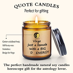 Funny Birthday Gifts for Women Men, Unique Virgo Candle Bday Gifts for Her Best Friends Woman Mom Sister Girlfriend 21st 30th 40th 50th, Fun Present for Grandma Wife Husband Frendship Ideas