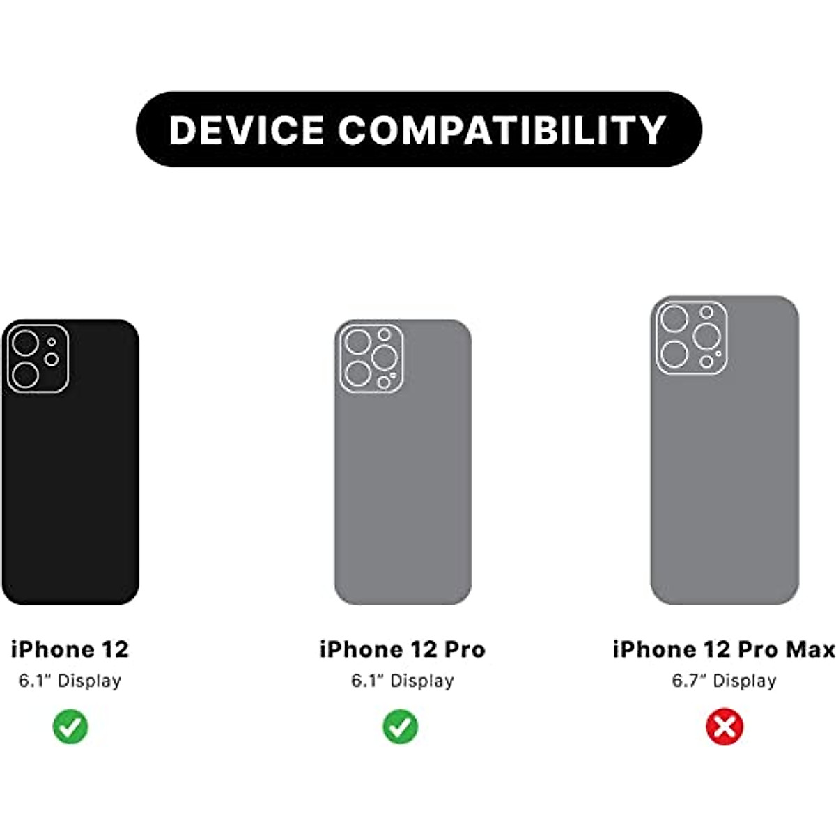 PopSockets iPhone 12/12 Pro Case with Repositionable Slide Grip and Compatible with MagSafe - Black