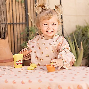 Tiny Twinkle Mess-Proof Splat Mats for Under high Chairs or Table Cover Art Projects for Baby and Toddler - Waterproof, Washable Floor or Table Splash mat 51" x 51" (Boho Rainbow)