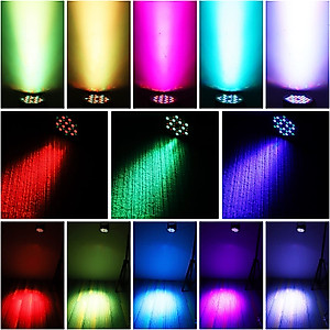 U`King 36W Rechargeable LED Stage Par Lights - 12 Pack, Battery Powered, RGB, Sound Activated, Remote Control, for Wedding, DJ Disco Events, Church Live Party