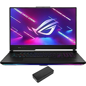 ASUS ROG Strix SCAR-17 G733 Gaming & Entertainment Laptop (AMD Ryzen 9 7945HX 16-Core, 64GB DDR5 4800MHz RAM, 8TB PCIe SSD, GeForce RTX 4080, 17.3" 240Hz Win 11 Pro) with DV4K Dock