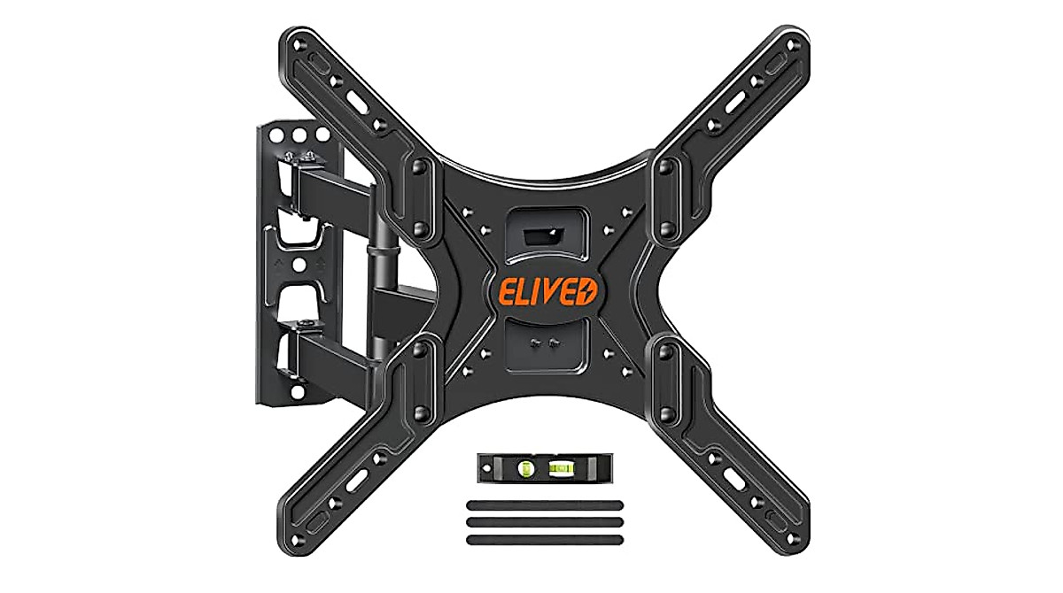 ELIVED Single Stud TV Wall Mount 26-55" - Swivel Tilt