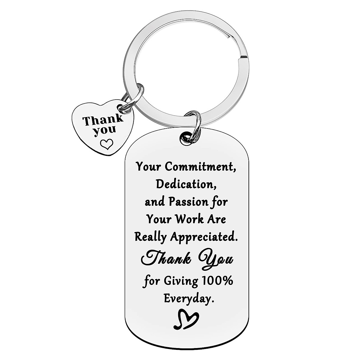 Xiahuyu Thank You Gifts Employee Appreciation Gifts Keychain Employee of the Month Gifts Coworker Thank You Gifts Employee Gifts for Christmas Birthday Work Anniversary Leaving Retirement