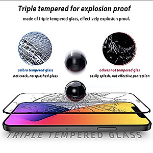 Glass Screen Protector Compatible Premium 9D for iPhone 12 Mini 5.4" [HD Clear][Anti-Scratch] Full-Screen Coverage Tempered Screen Premium