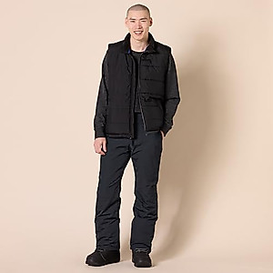 Amazon Essentials Men's Water-Resistant Insulated Snowboard Ski Snow Pant, Black, Large