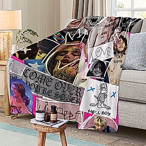 Super Soft Blanket, Flannel Micro Fleece Blanket Cool Throws Cozy Plush All Season Blanket for Bed Couch Sofa 60 x 50 Inches