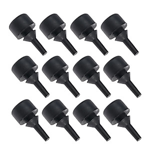 1/4" Rubber Bumper Feet fits for 1/4 inch Hole Grill Crock Pot with 1/2" OD x 5/16" Head 12pcs
