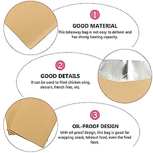 Food Snack Chip Fried Chicken Wrappers 100pcs Foods Carrier Oilproof Burger Sandwich Takeout Food Holder for Hot Food BBQ Cookie Popcorn Containers for Food