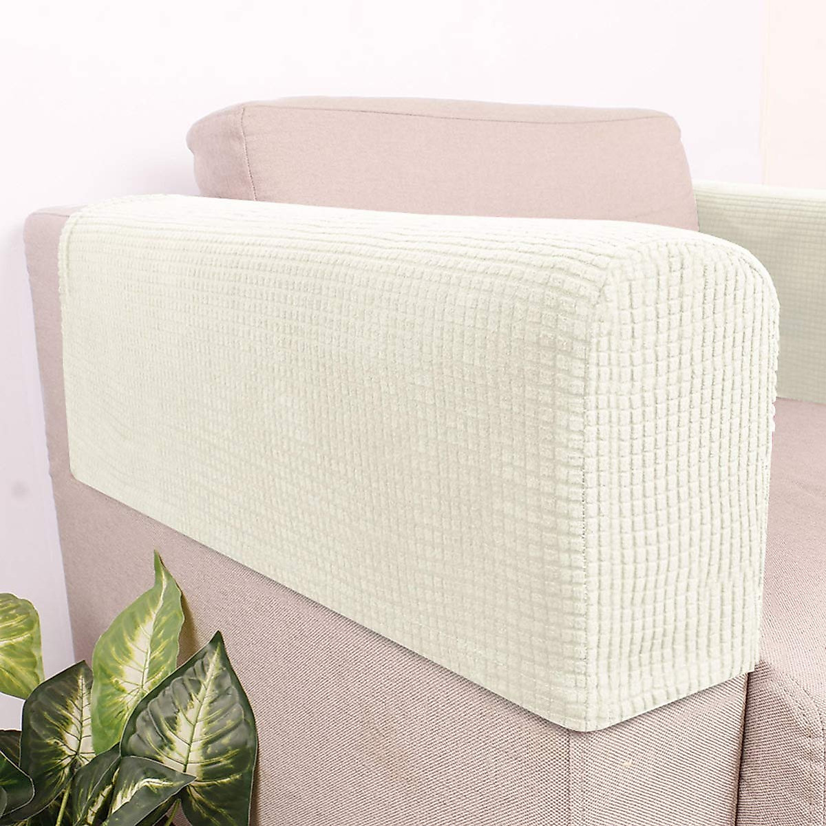 Ciieeo 2pcs Couch armrest Cover arm Rest Covering for Sofa Furniture armrest Protectors Sofa Protector Cover armrest Covers for Sofa arm Protectors Black Office Recliner Chair Universal