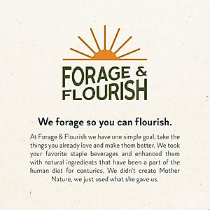 Forage & Flourish - Instant Black Tea Powder - Just One Ingredient - Unsweetened Drink Powder - Great Hot or Cold - Add to Smoothies or Baked Goods - 1 lb