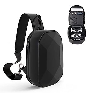 Carrying case for DJI Mini JSVER Waterproof Shockproof Backpack Case Compatible with DJI Air/DJI Mavic/DJI Mini/DJI AVATA Remote & Smart Controller, Propellers, Battery and Accessories