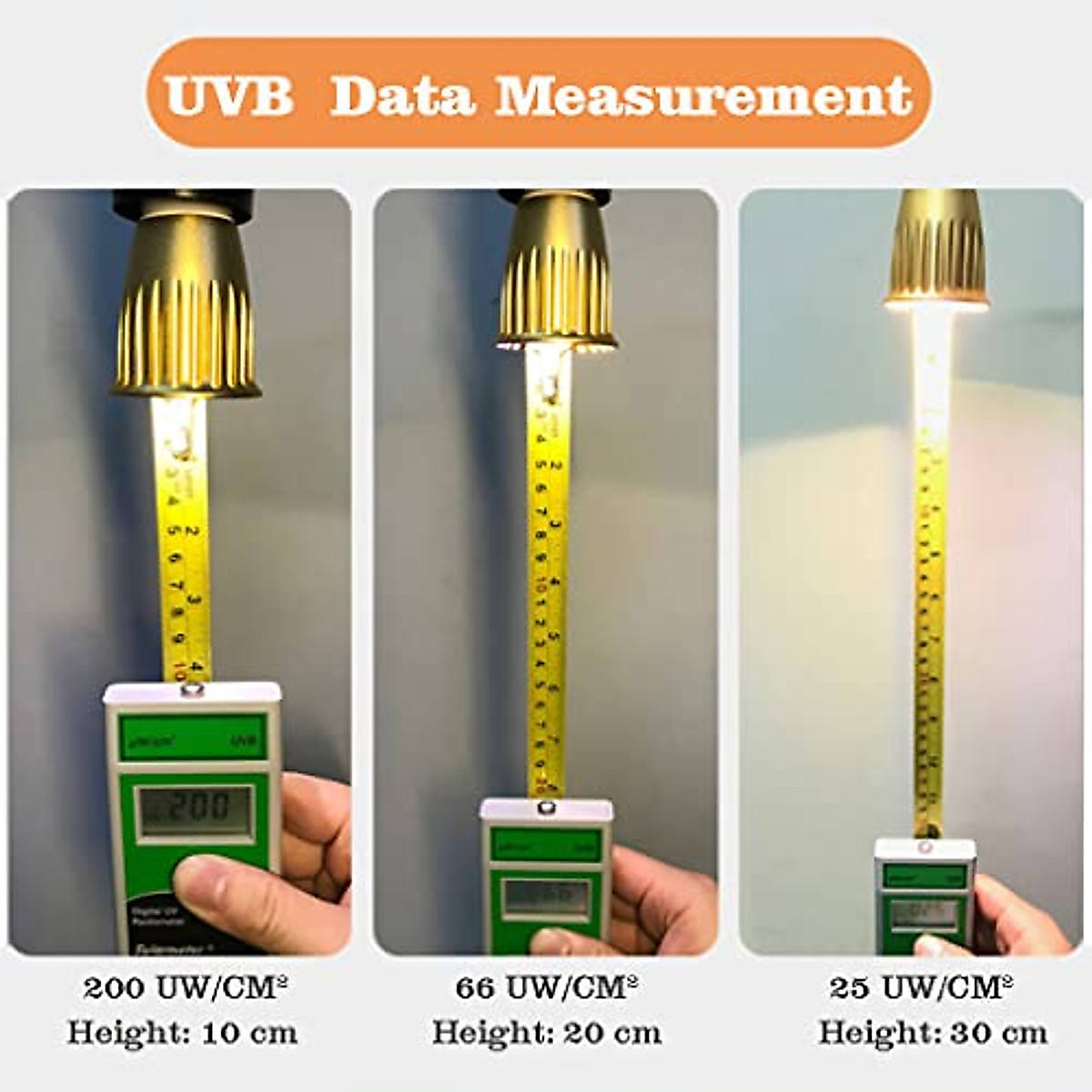 UVA UVB Reptile Light, UVB 10.0 LED Bulb, UVA UVB for Bearded Dragon, Full Spectrum Light Bulb for Lizards, Turtles, Spiders etc.