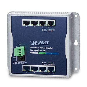 WGS-4215-8T Industrial 8-Port 10/100/1000T Wall-Mount Managed Switch (-40~75C)