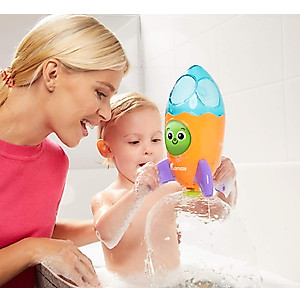 LAMAZE Blast Off Water Rocket Space Ship Toddler Sensory Bath Tub and Swimming Pool Toy, Multi