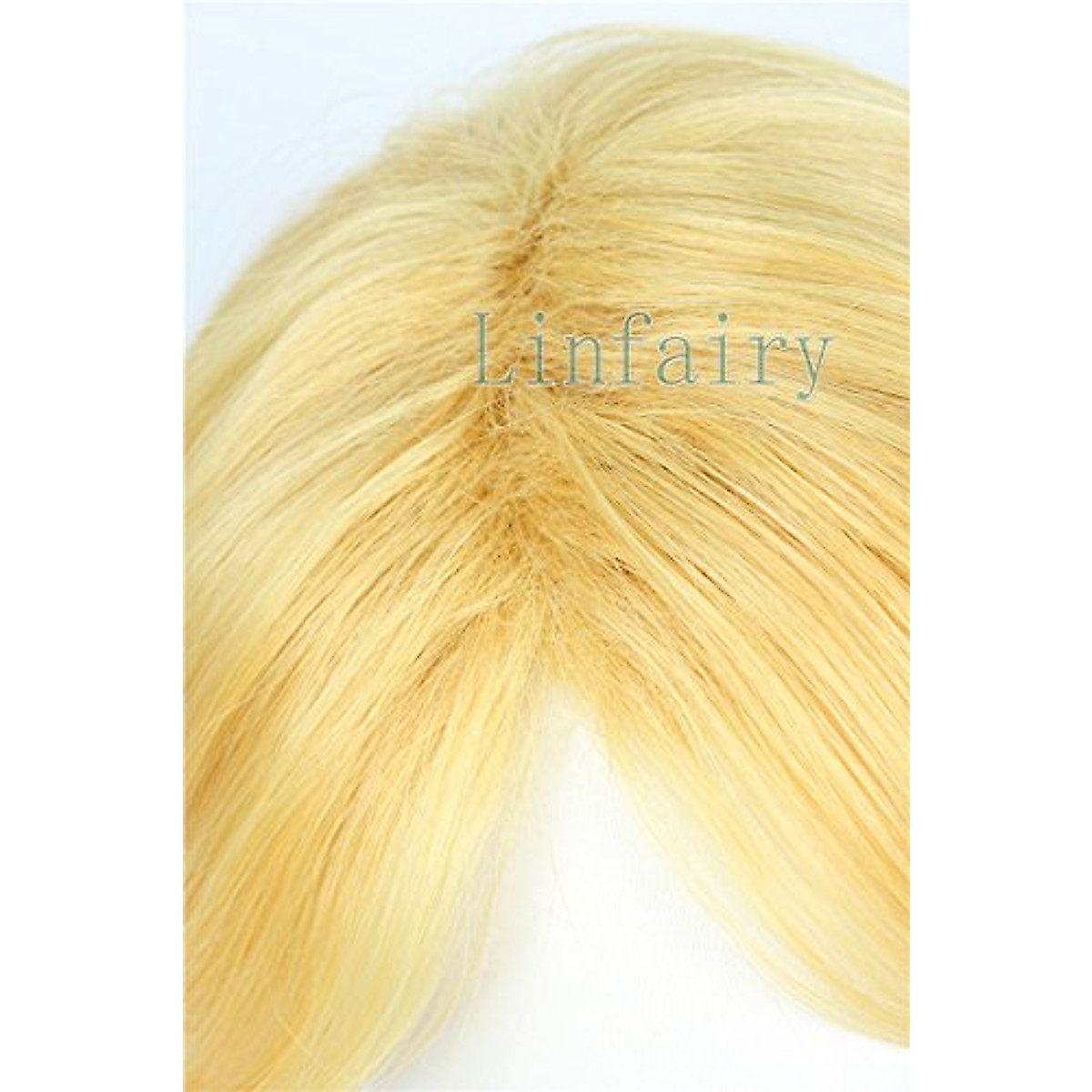 Linfairy Short Straight Blonde Cosplay Wig Halloween Costume Wig for Men sung