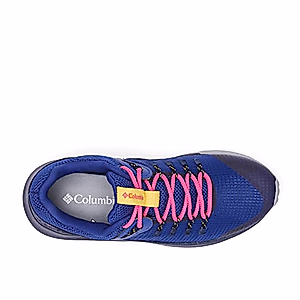 Columbia Women's Trailstorm Waterproof Hiking Shoe, Dark Sapphire/Wild Fuchsia, 7.5 M US