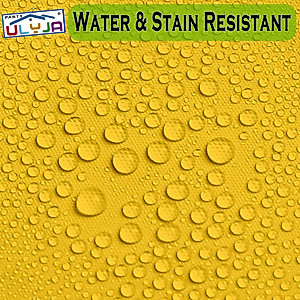 PARTY ULYJA Yellow 2 Pack Plastic Tablecloth Round 84 Inches Disposable Sunny Mustard Yellow Durable Table Covers for Dining, Birthday, Wedding, Picnic, Event and Outdoor Use