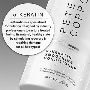 PETER COPPOLA A-Keratin Smoothing Conditioner - Detangles, Nourishes, Eliminates Frizz, Smooths And Restores Shine - Infused With Argan Oil, Jojoba, Coconut Oil And Grape Seed Oil (10 oz)