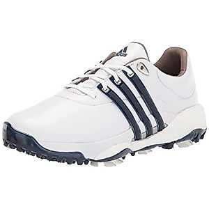 adidas Men's Tour360 22 Golf Shoes, Footwear White/Collegiate Navy/Silver Metallic, 8