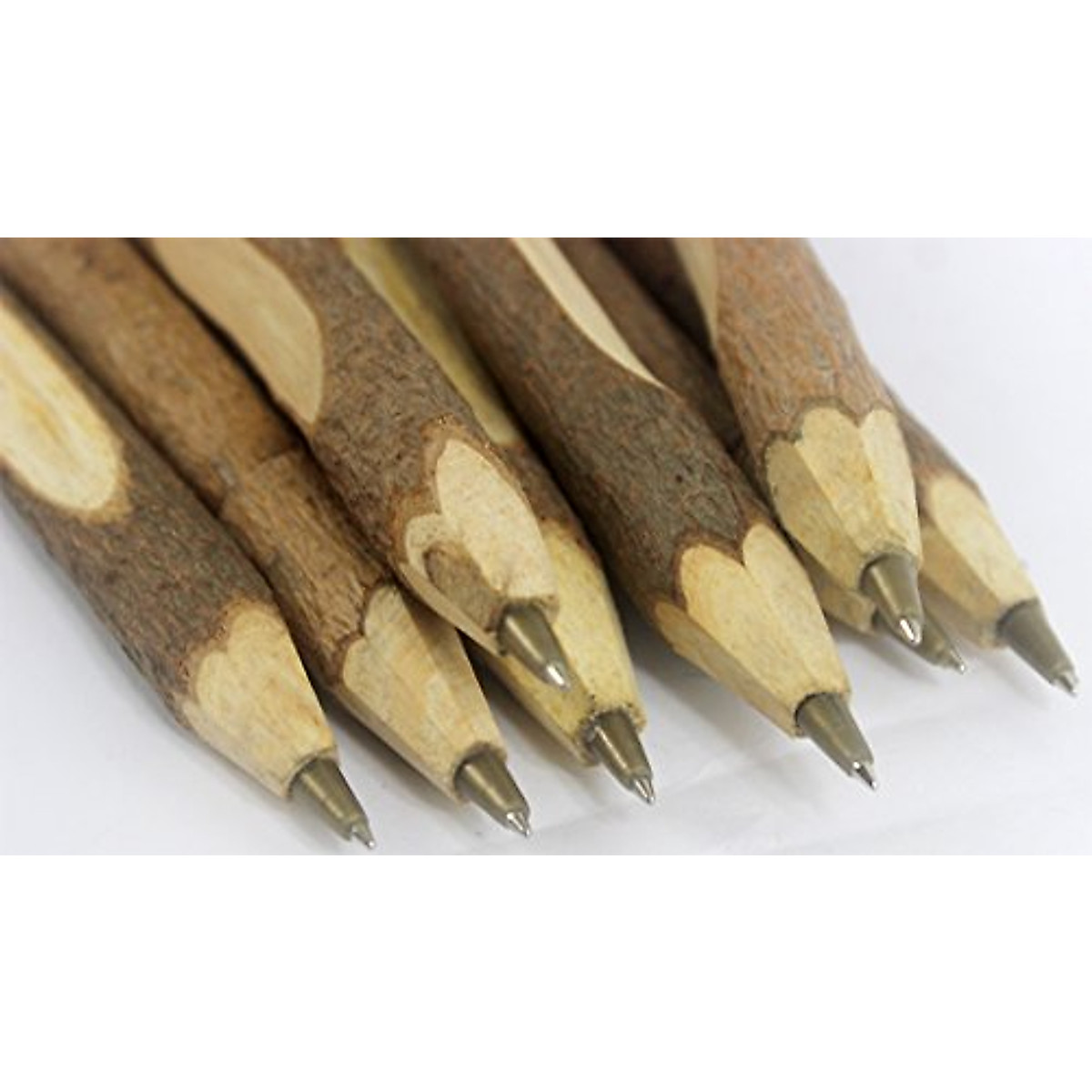 Gullor 10PCS Vintage Handmade Wooden Ballpoint Pen, School Supplies, Stationery Gift