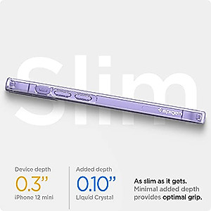 Spigen Liquid Crystal Designed for iPhone 12 Mini Case (2020) - Crystal Clear