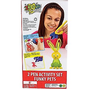 IDO3D ULTRA - 2 Pen Set - Funky Pets, Create 3D Arts and Crafts, Drawing and Painting Supplies