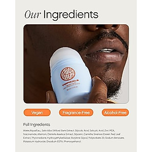 Topicals High Roller Ingrown Hair Serum | Roll-on Tonic to Soothe and Calm Irritated Skin on Face, Armpits and Bikini Areas | Contains Salicylic and Glycolic Acid | Vegan and Cruelty-Free (1.7 Fl Oz)